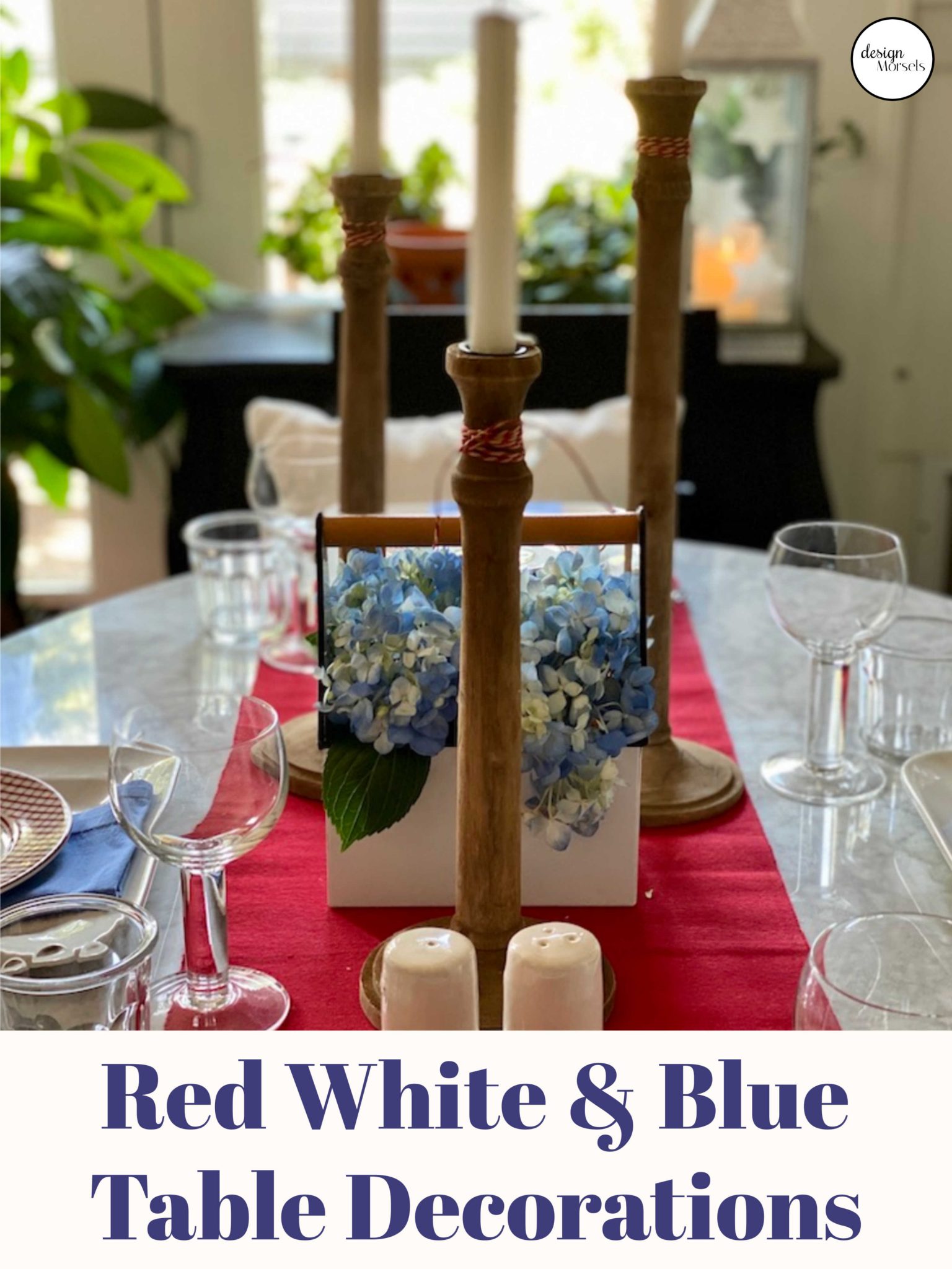 Red White and Blue Table Decorations - Design Morsels