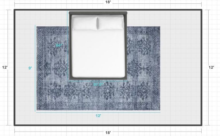 Find the Perfect Rug for Your King Size Bed: Real examples - Design Morsels