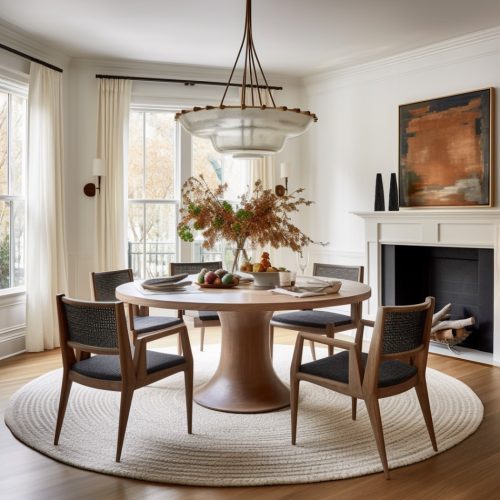 How To Use a Round Rug In a Dining Room (with photos) - Design Morsels