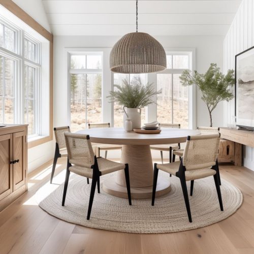 How To Use a Round Rug In a Dining Room (with photos) - Design Morsels