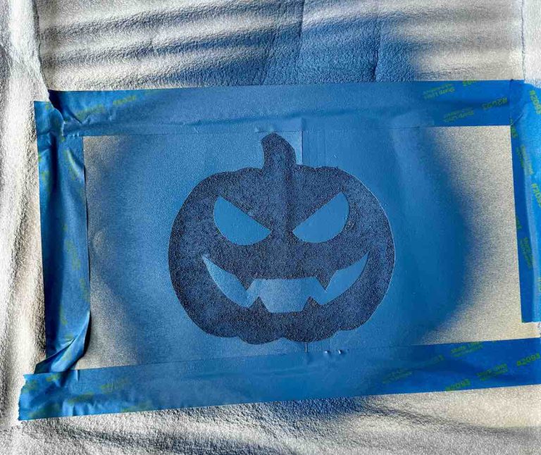 Spray Paint Fabric: A Quick Fall Transformation - Design Morsels