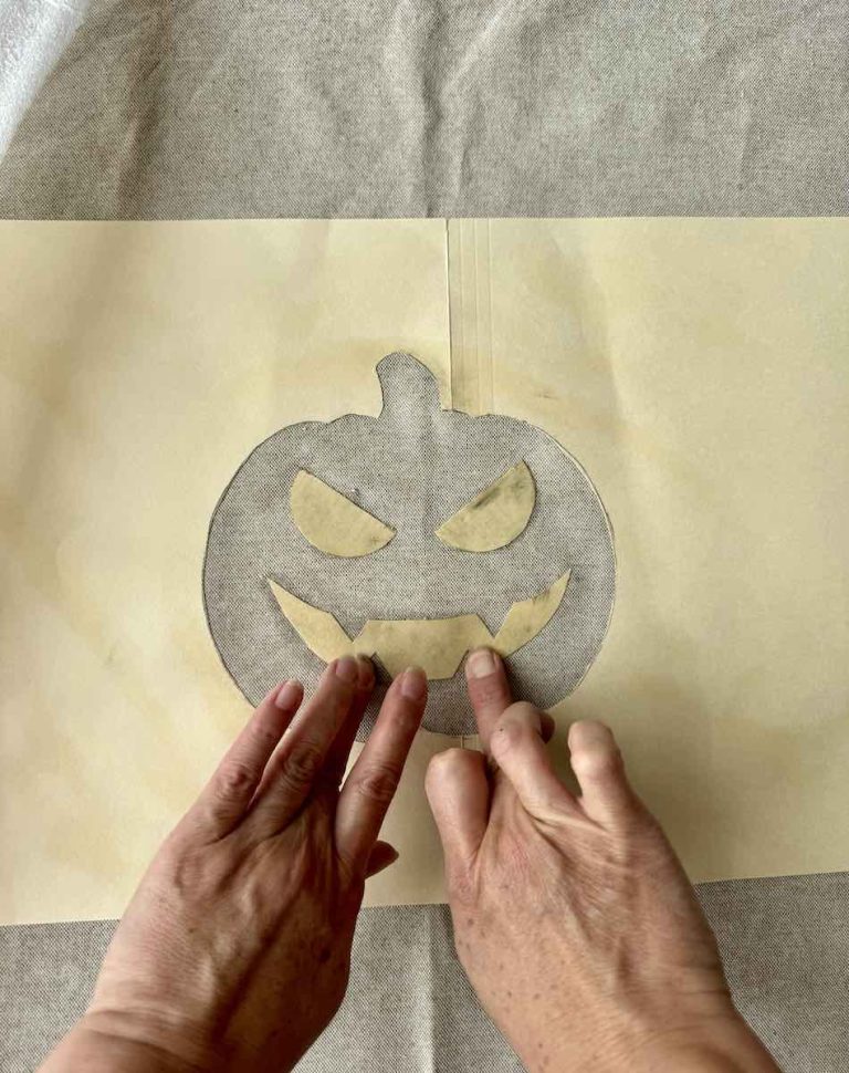 Spray Paint Fabric: A Quick Fall Transformation - Design Morsels